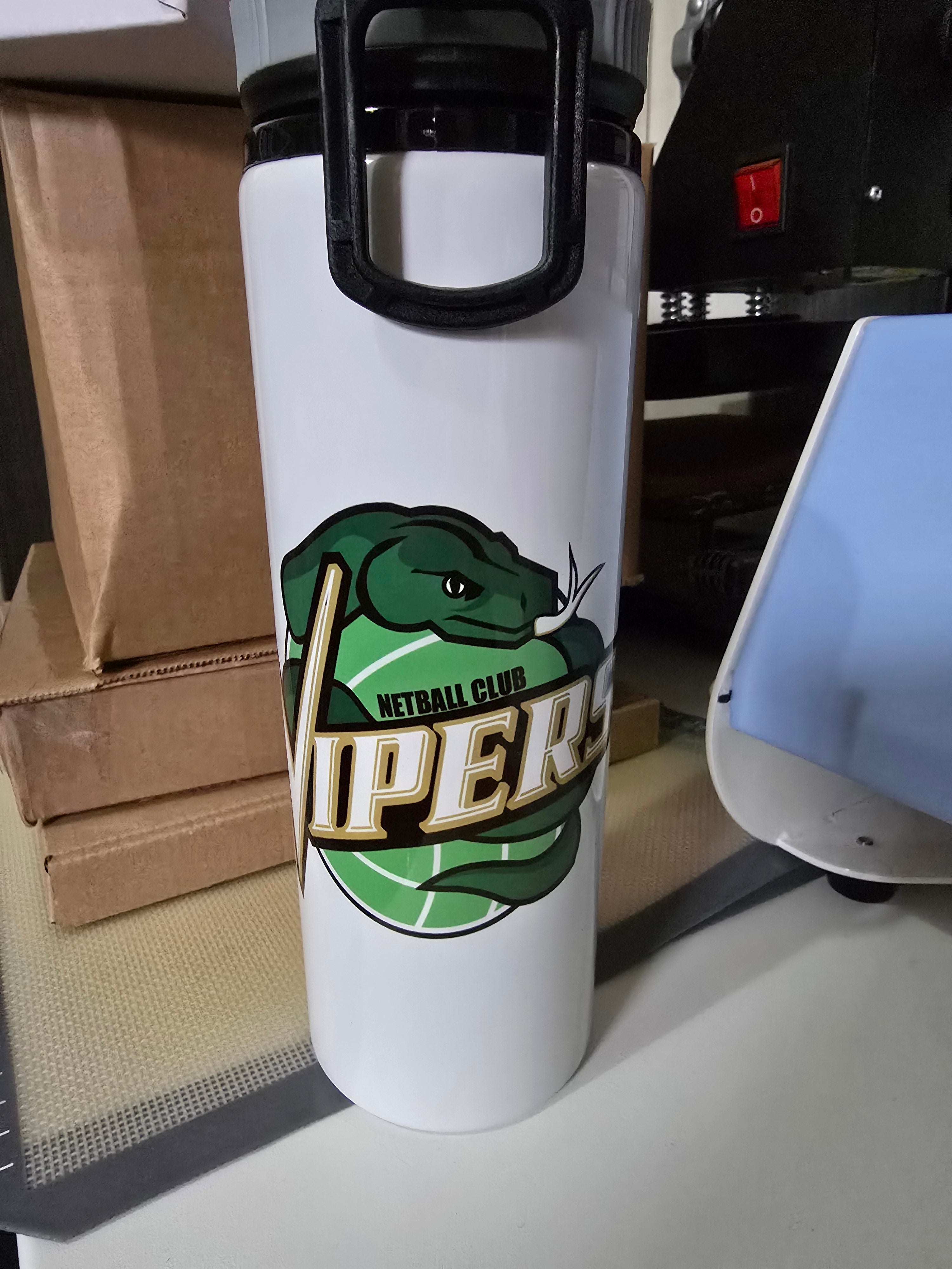 Vipers netball 850ml Team Bottle – Bluesky's creation