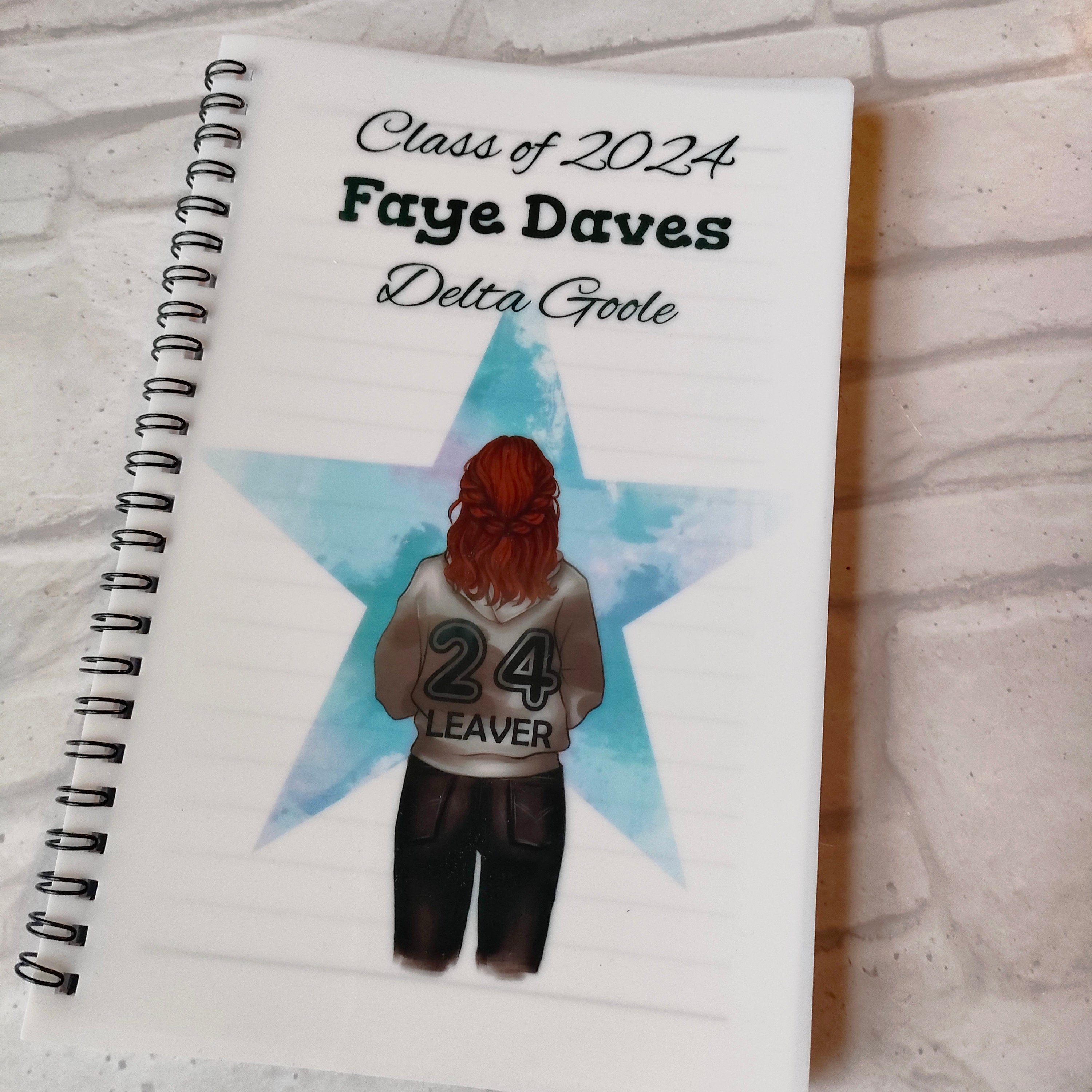 School Leavers Notebook | GSCE Alevel or Year 6 – Bluesky's creation